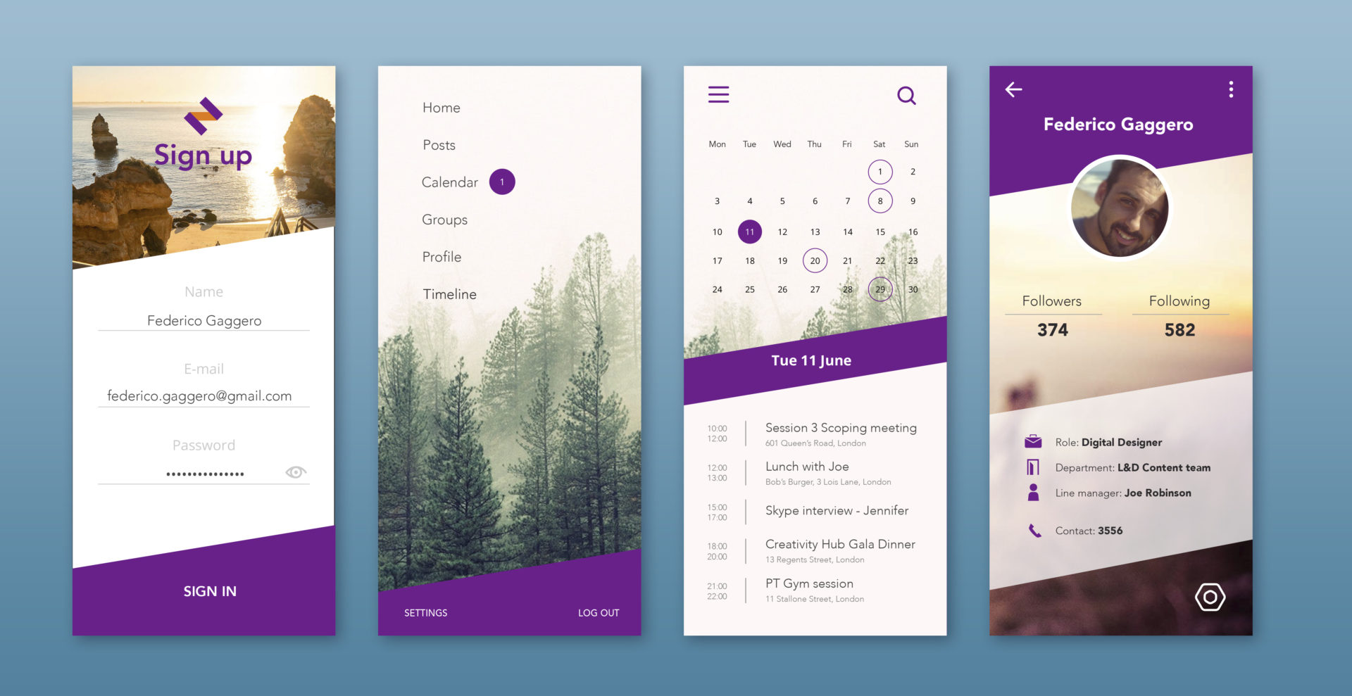 NZap – UI Design – Federico Gaggero